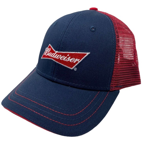 Budweiser | Accessories | Budweiser Beer Mens Embroidered Logo Trucker ...